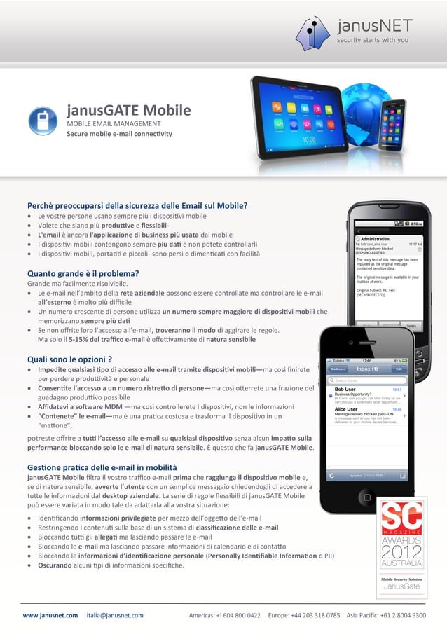 Janus gate mobilebrochure-it | PDF