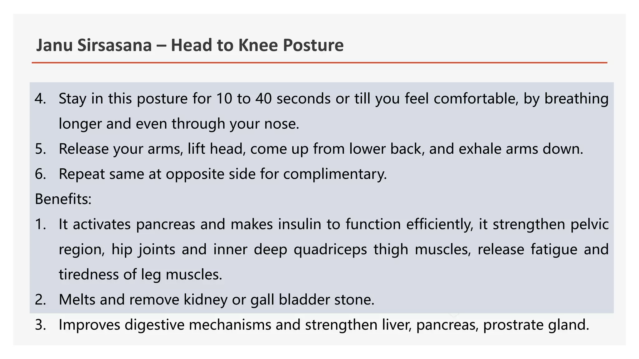 Janu Sirsasana – Head to Knee Posture | PPTX