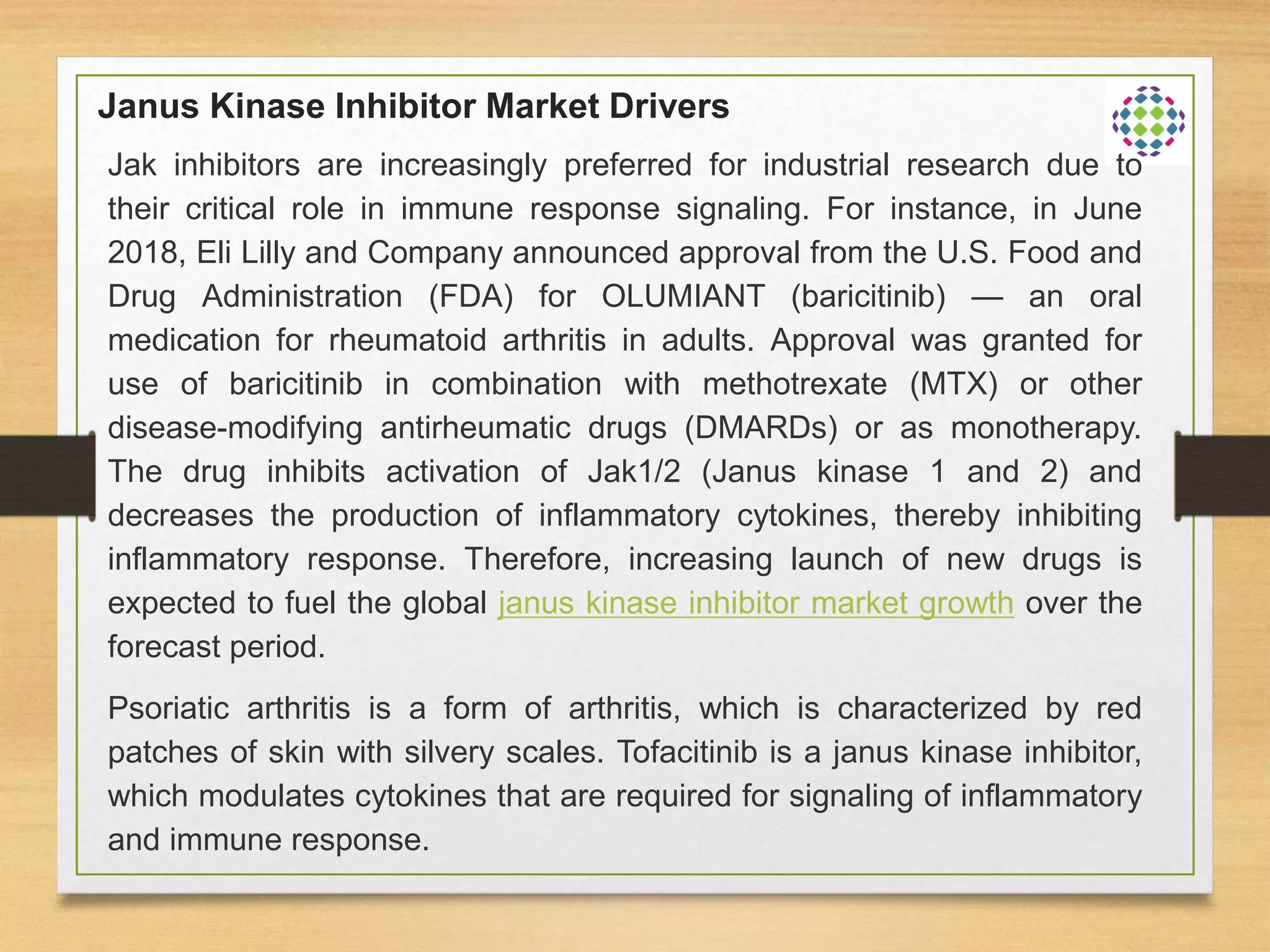 Janus kinase inhibitor market | PPT