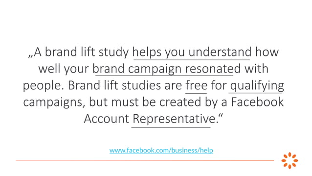 Facebook Brand Lift Study | PPTX
