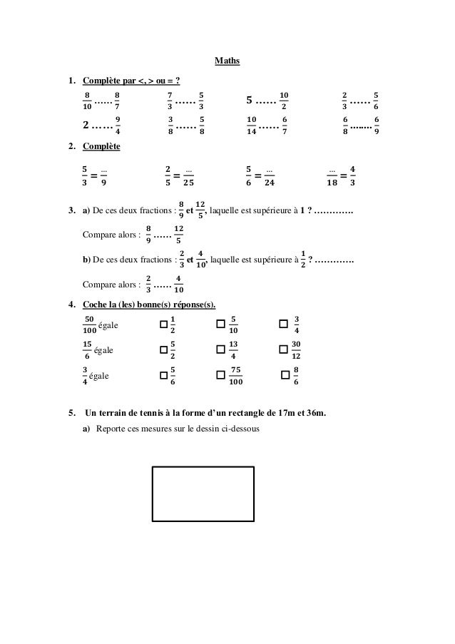 Fiche Supplementaire Maths EB5