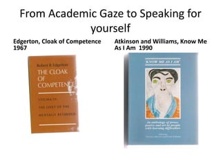 Jan Walmsley: Inclusive research in intellectual disability | PPTX