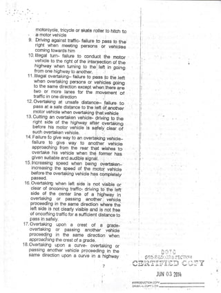 Revised Schedule Of Fines and Penalties For Violation Of Laws , Rules ...