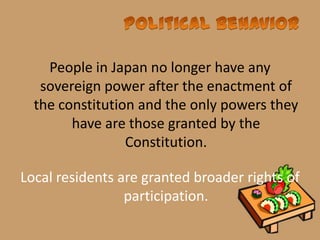 Japan-Political Culture | PPTX
