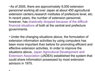 Japan's Extension System | PPT