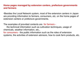 Japan's Extension System | PPT