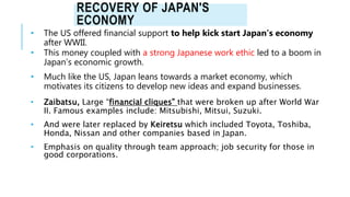 Japanese Recovery after WW II | PPTX