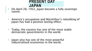 Japanese Recovery after WW II | PPTX