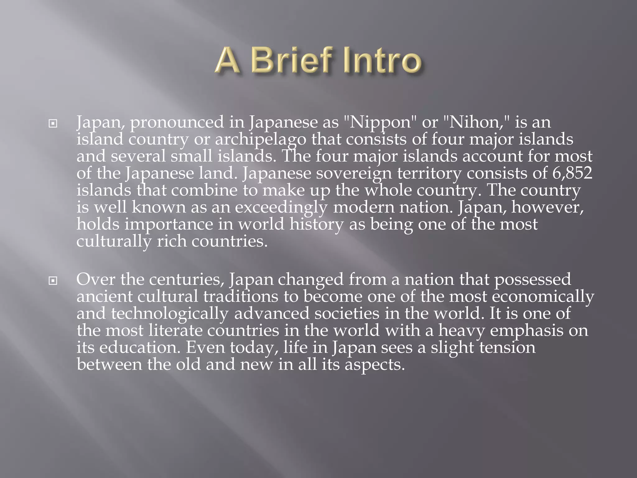 An Introduction to Japan | PDF