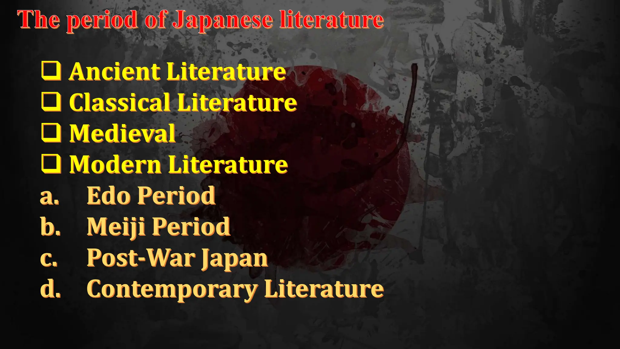 PowerPoint presentation of Japanese Literature.pptx