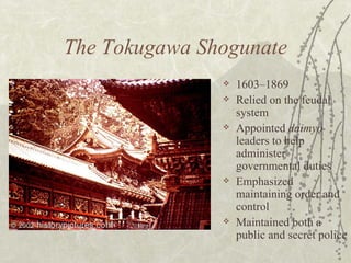 Japan - Feudalism and Tokugawa | PPT