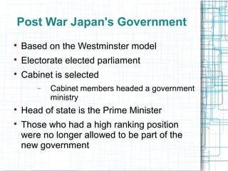 Japan -form of government | PPT