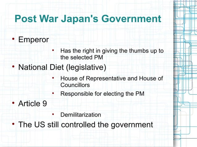 Japan -form of government | PPT