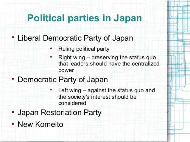 Japan -form of government