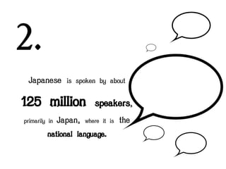 10 Facts about Japan - LANGUAGE | PDF