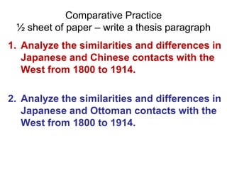 Japan meiji 1700s-1900s | PPTX