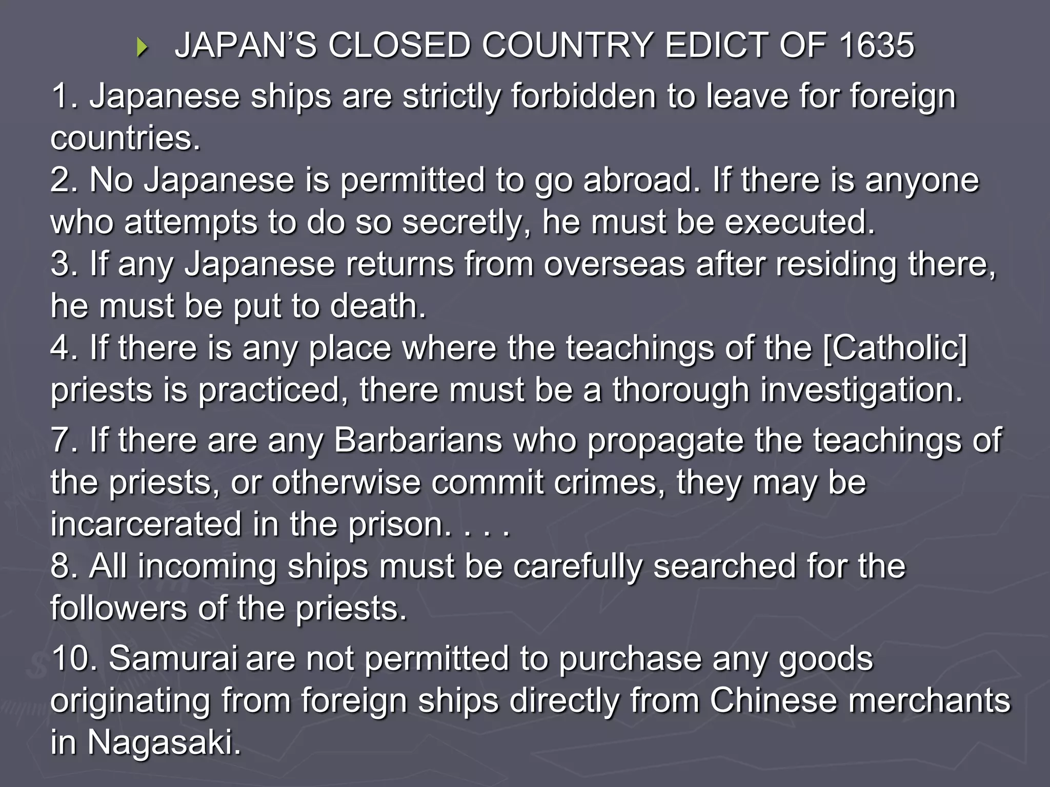 Japan - Meiji 18th and 19th centuries | PPTX