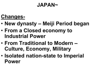 Japan - Meiji 18th and 19th centuries | PPT