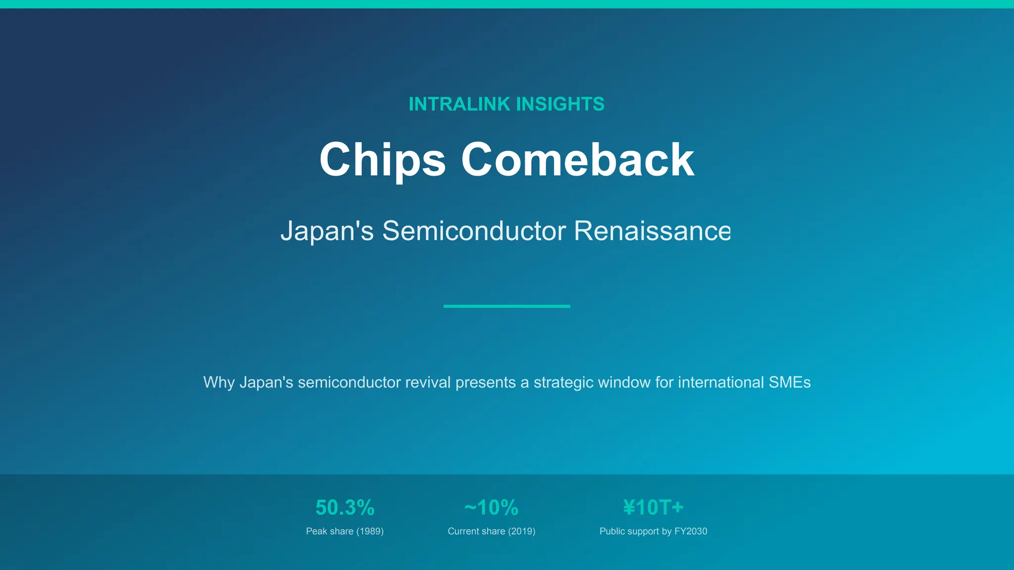 Japan's Semiconductor Renaissance: Strategic Opportunities for ...