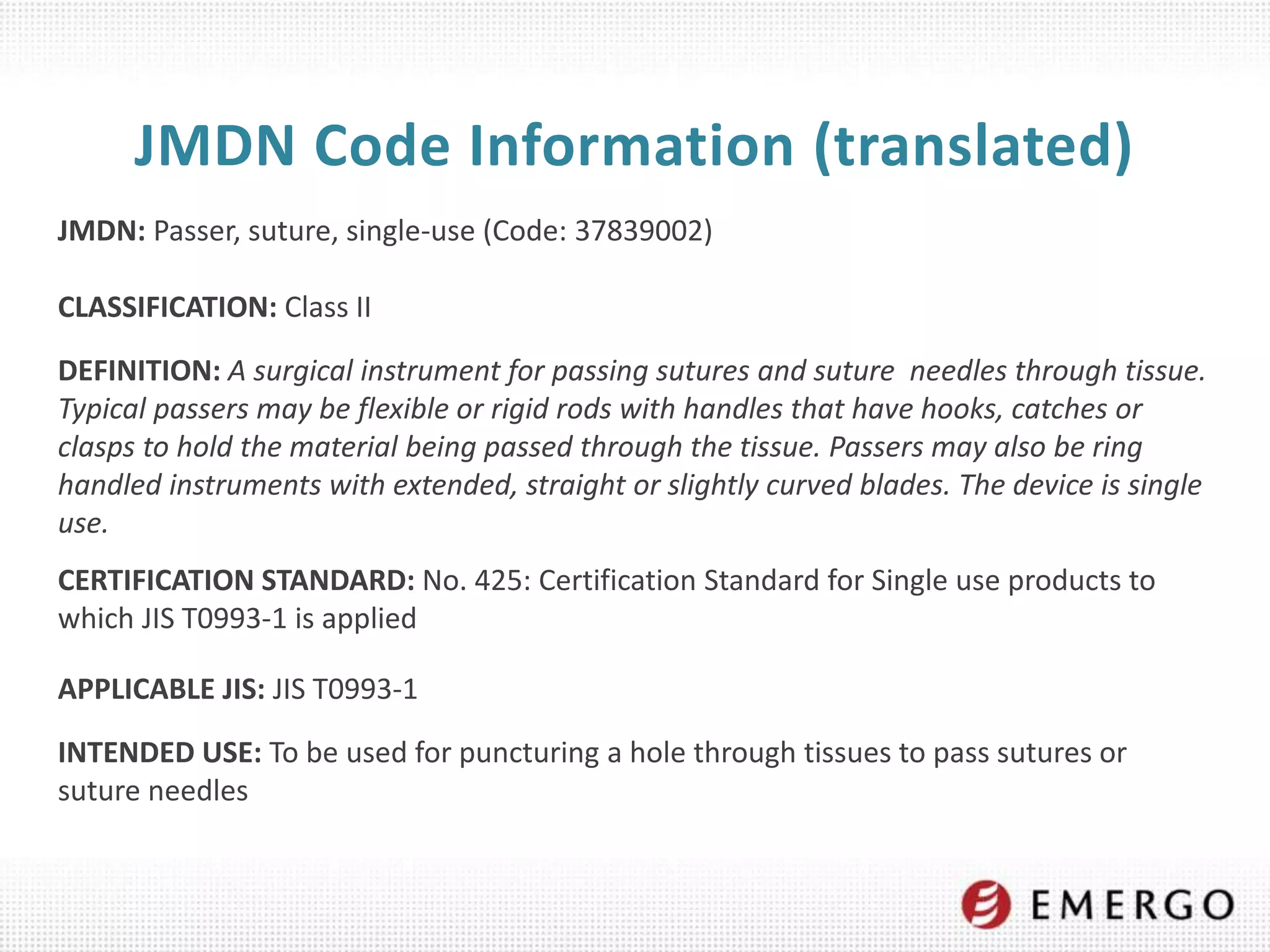 Japan PMDA Medical Device Regulatory Approval Process | PDF