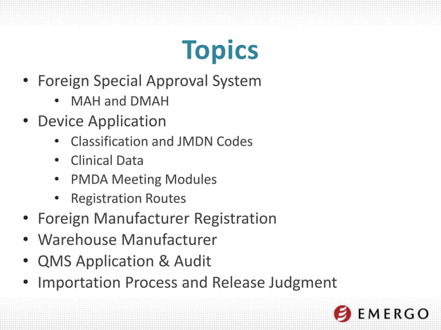Japan PMDA Medical Device Regulatory Approval Process | PDF