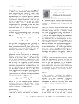Parrot Food Particle Size | PDF