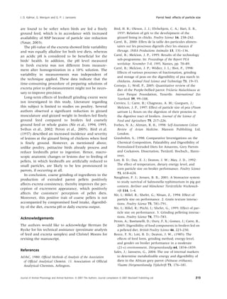 Parrot Food Particle Size | PDF