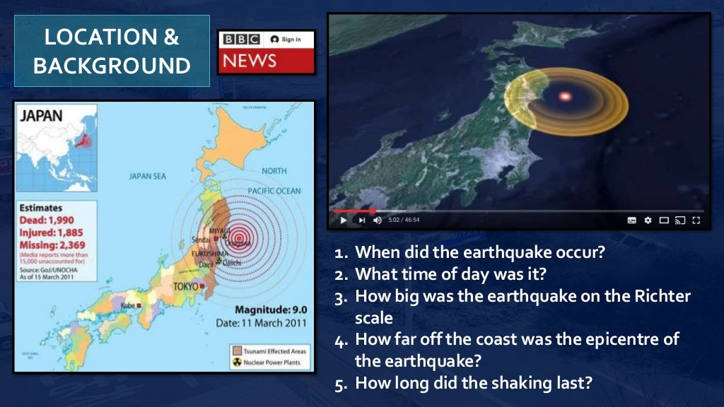 Japan 2011 earthquake case study