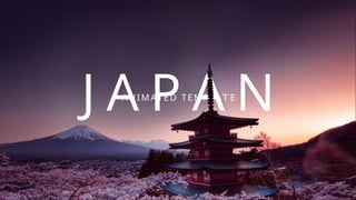 Japan Animated, cities, architecture and culture | PPTX