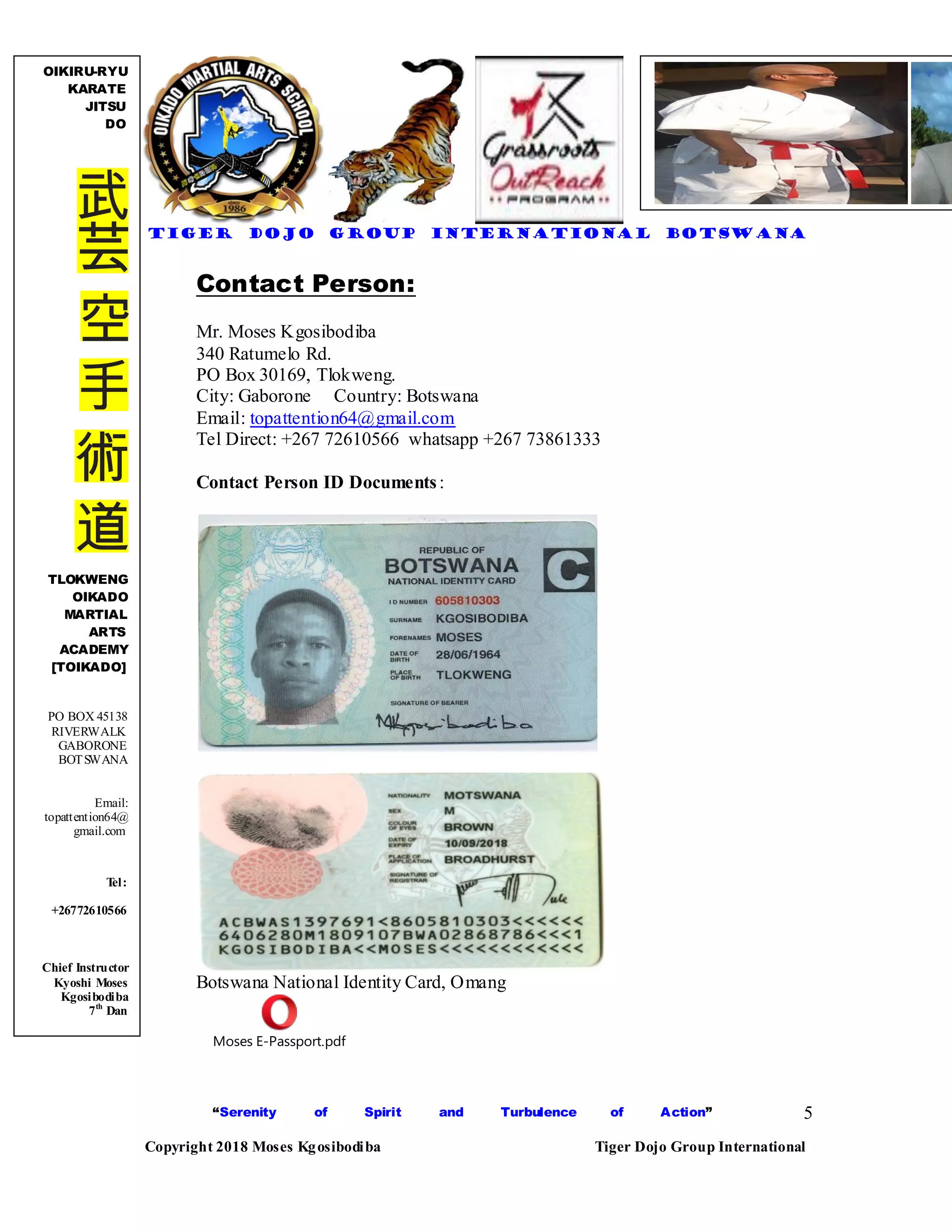 Karate Boot Camp Proposal 2018 | PDF