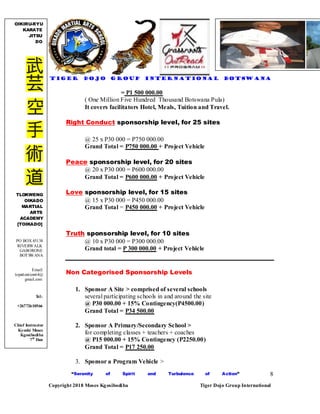 Karate Boot Camp Proposal 2018 | PDF | Martial Arts | Sports