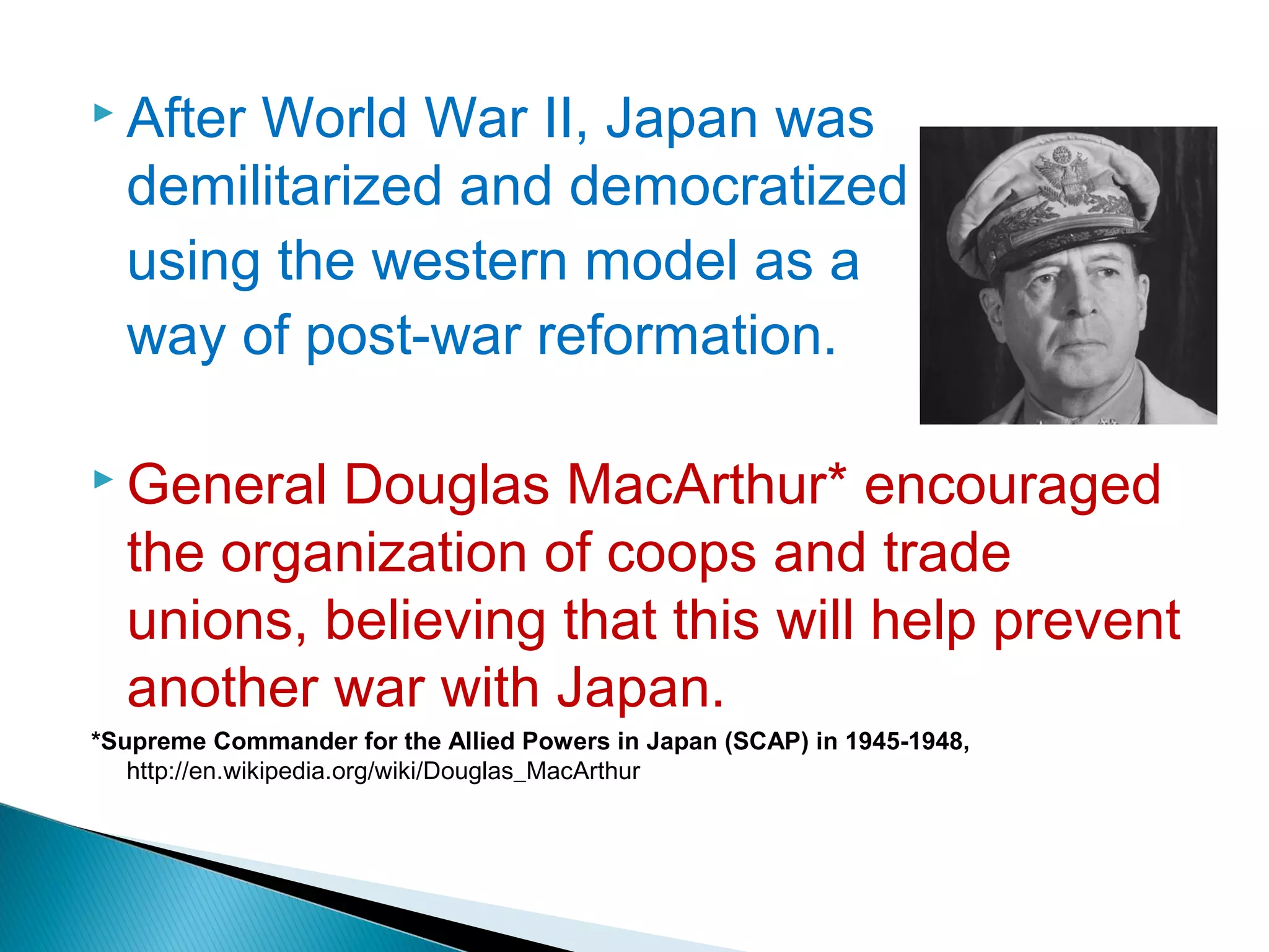 Japan cooperatives 2012 | PPT