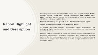Japan DevOps Market PPT: Growth, Outlook, Demand, Keyplayer Analysis ...