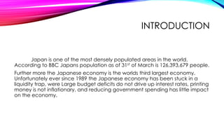 Japan economics presentation | PPTX