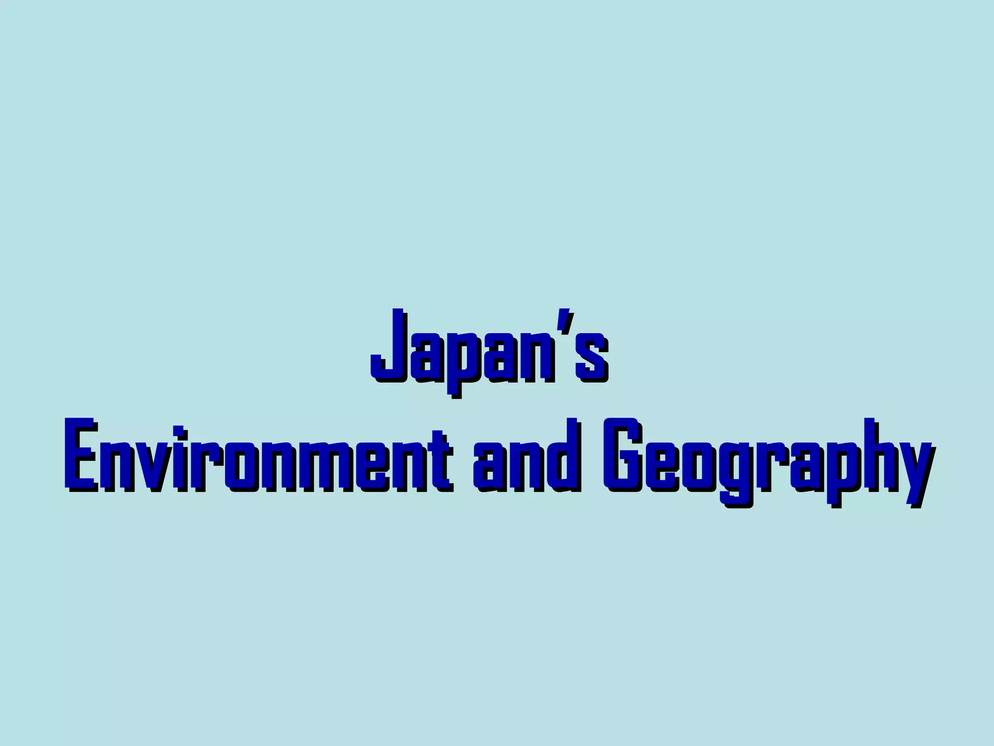 Japan environment | PPT