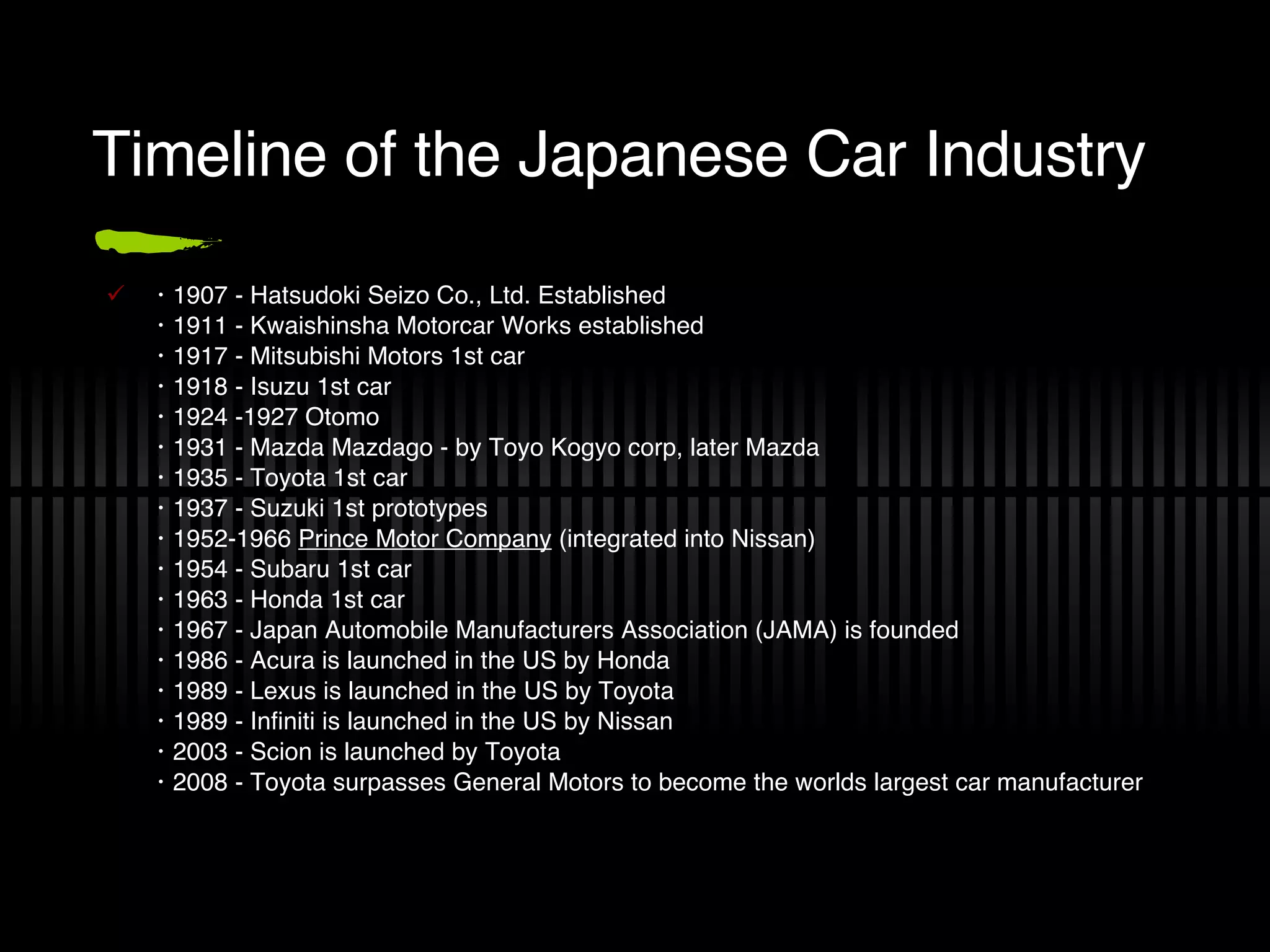 Japanese Automobiles | PPT