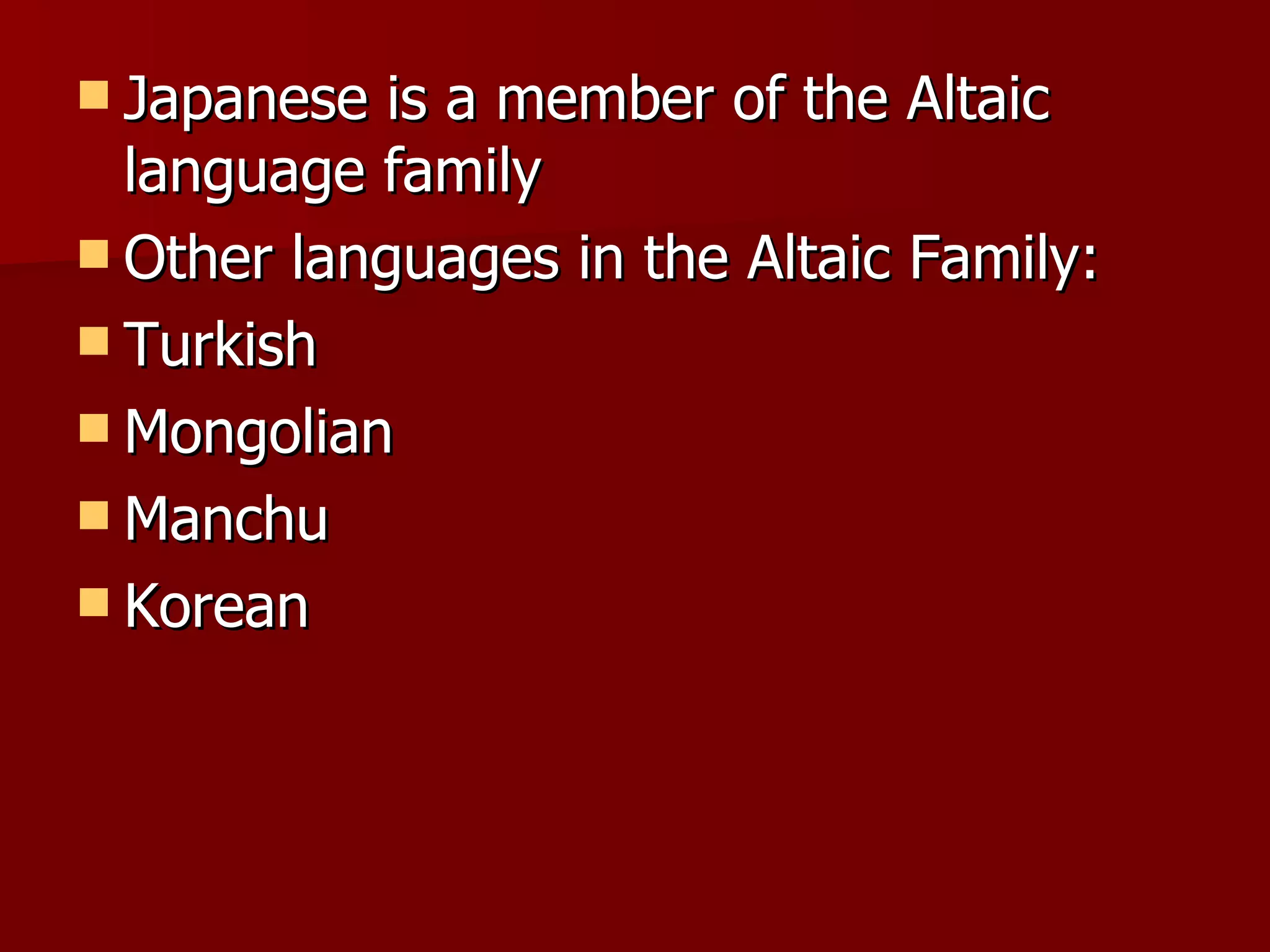 Japanese Language | PPT
