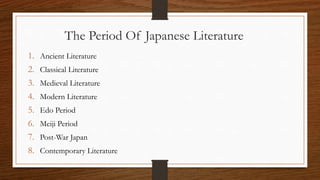 Japanese literature | PPTX