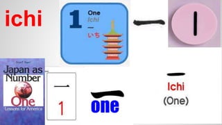 Japanese numbers 1 - 10 | PPTX