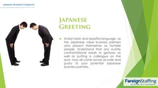 Japanese Business Etiquette | PDF