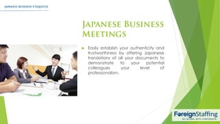 Japanese Business Etiquette | PDF