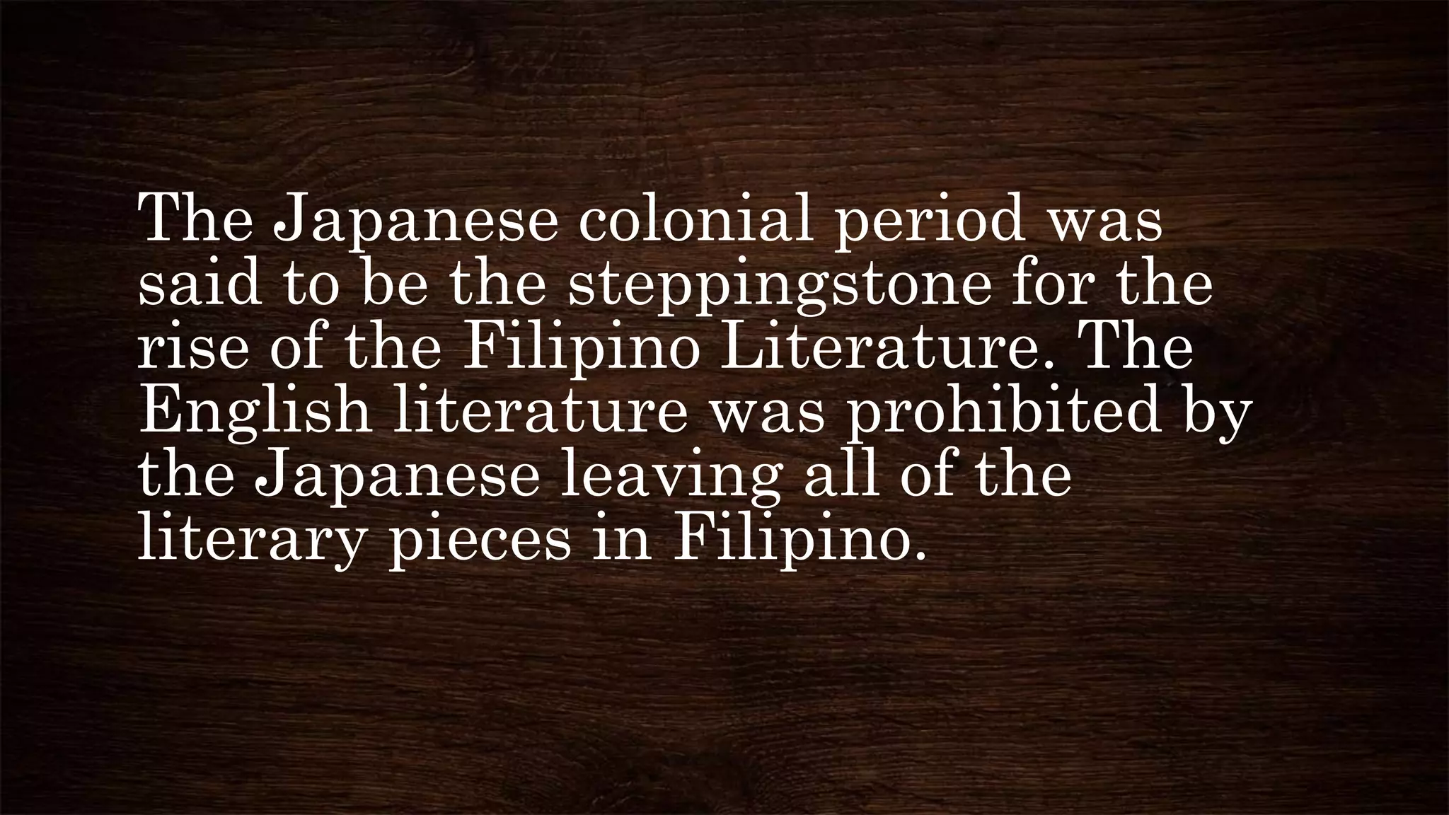 Japanese colonial period | PPTX
