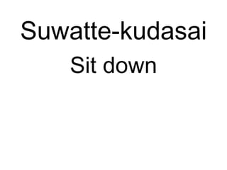 Japanese Commands | PPT