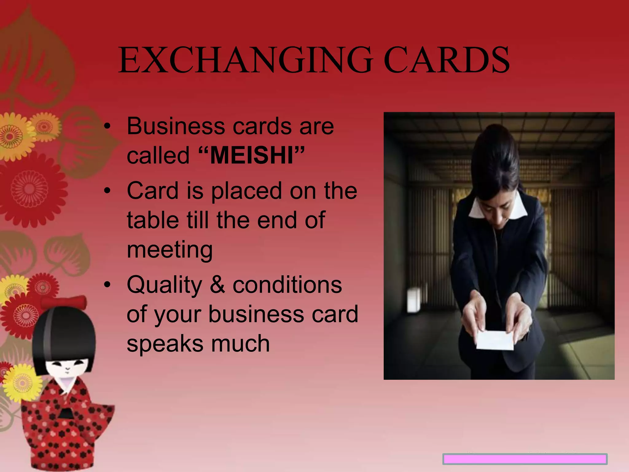 JAPANESE CULTURE & BUSINESS ETIQUETTE | PPT