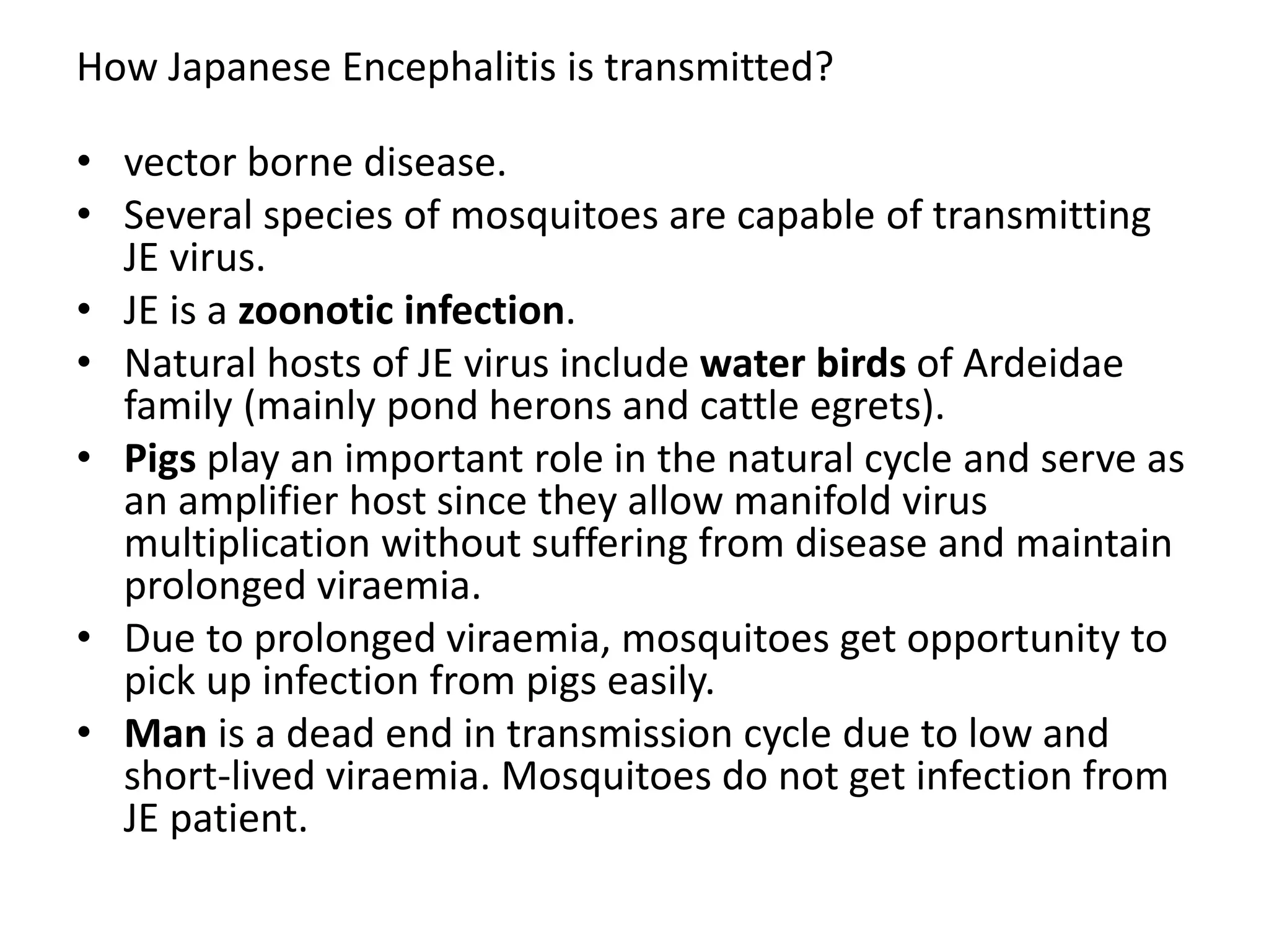 Japanese encephalitis (je) | PPTX