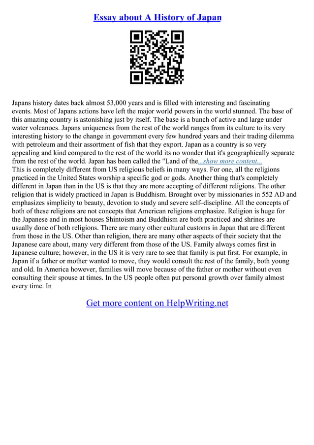 Japanese Essay Paper | PDF
