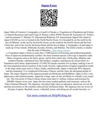 Japanese Essay Paper | PDF