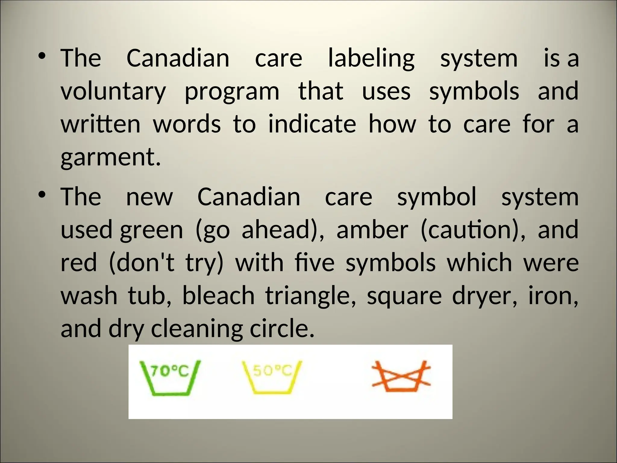 JAPANESE, EUROPEAN AND CANADIAN CARE LABELLING SYSTEM.ppt