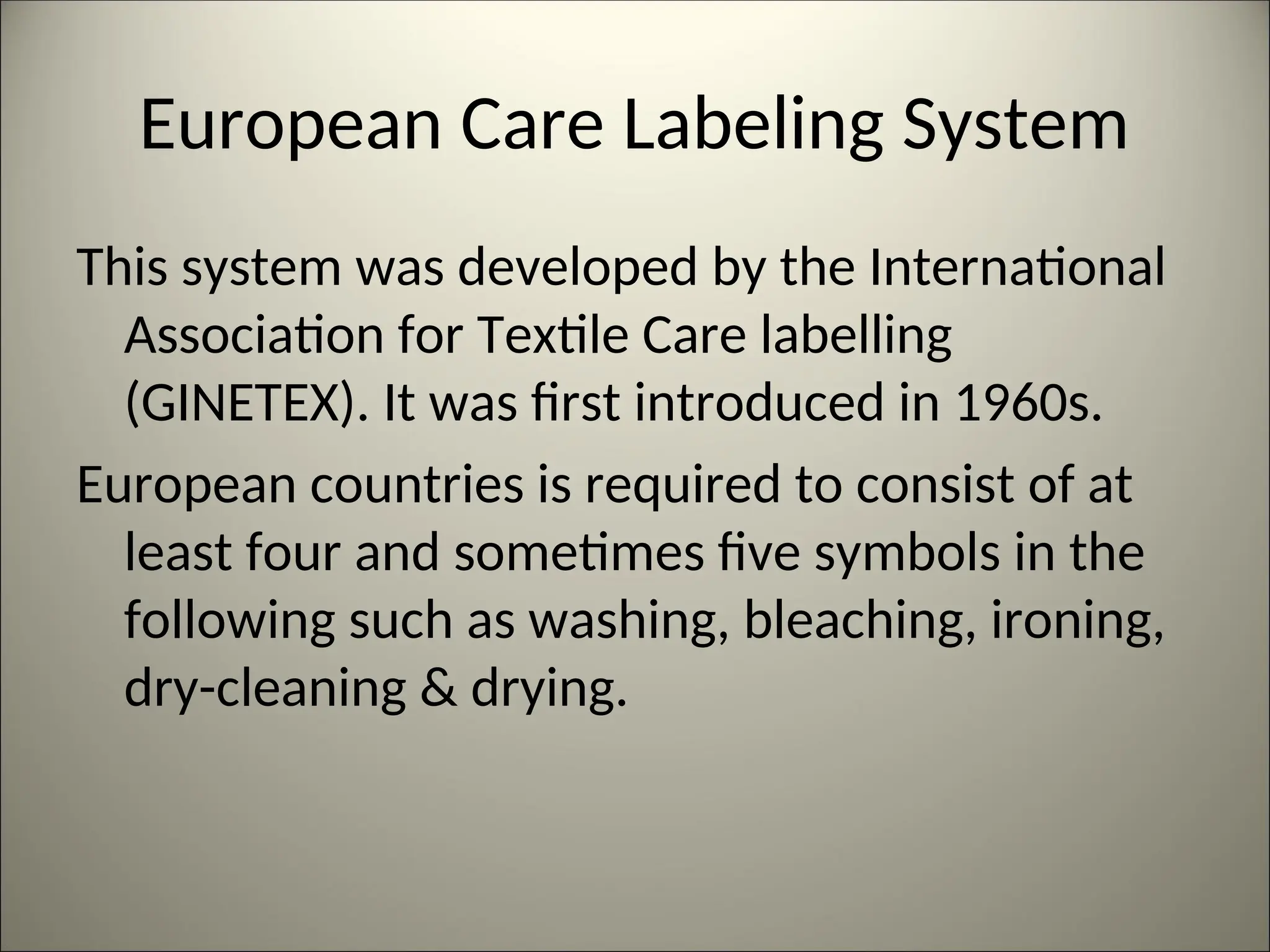 JAPANESE, EUROPEAN AND CANADIAN CARE LABELLING SYSTEM.ppt