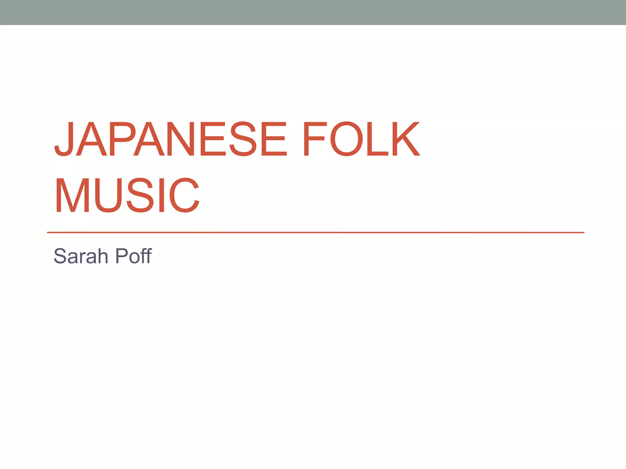 Japanese Folk Music.ppt